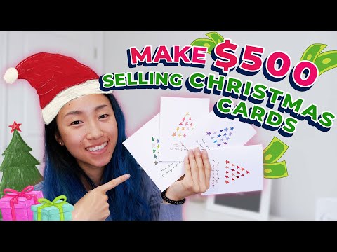 🎄How to Sell Christmas Cards Online (EASY step-by-step guide to starting a greeting card business!)