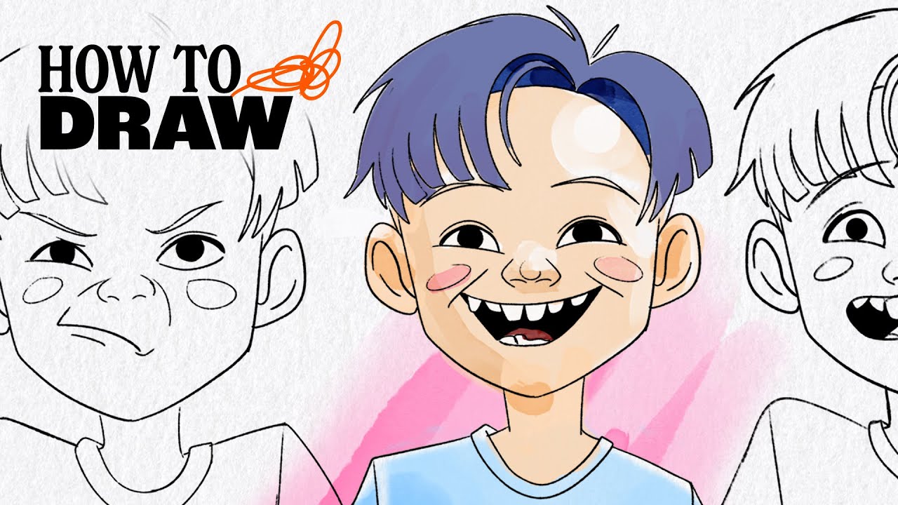 DRAWING TUTORIAL:  How to draw cartoon expressions - By Alina Cuiedan  | Domestika English