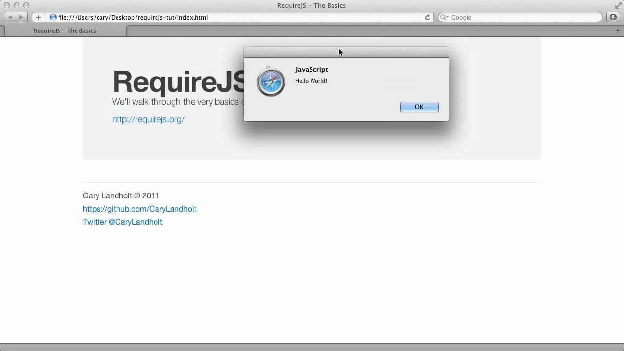 RequireJS - The Basics
