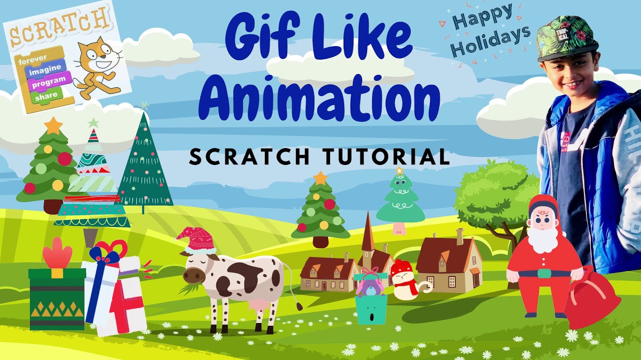 Kiddo Koder – MIT Scratch Tutorial #5 GIF like Animation in Scratch using Forever & wait code block