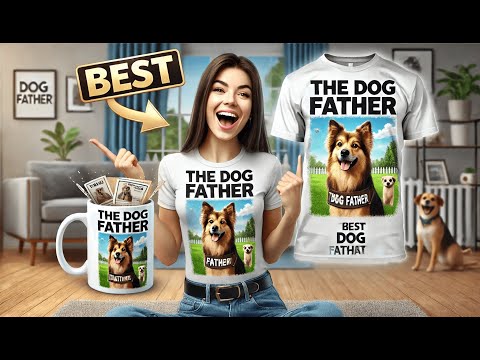 π Ann Arbor T-shirt Co. The Dogfather | Dog Father Dad Owner Funny T-Shirt | Best the Dog Father πΎ