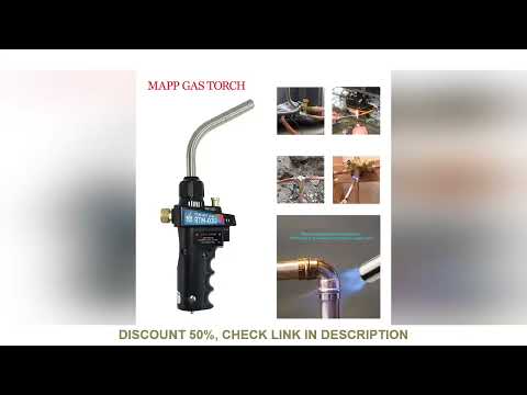 Mapp Gas Welding Torch Ignition Flame Brazing Gun Burner Blowtorch Welding BBQ Heating Quenching HVA