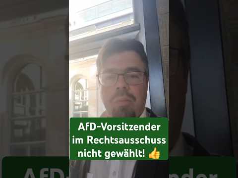 Kein AfD-Vorsitzender im Rechtsausschuss des Bundestages gewählt!