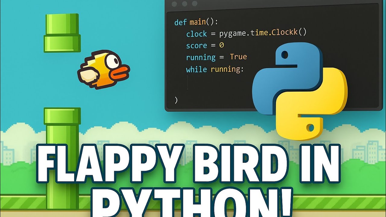Flappy Bird Game in Python – Full Code & Gameplay!
