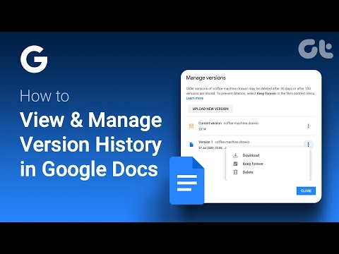 How to View and Manage Version History in Google Docs | Delete Earlier Versions | Guiding Tech