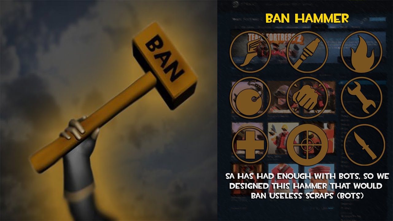 TF2 Workshop Weapon Demonstration: Ban Hammer #savetf2