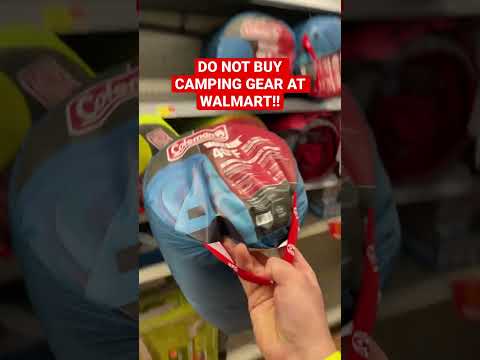 DO NOT BUY CAMPING GEAR AT WALMART!! #shorts