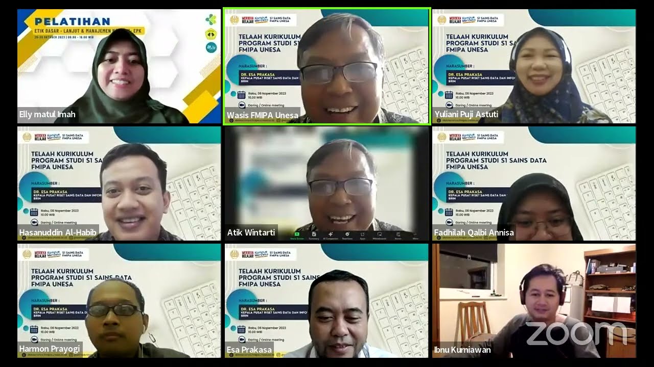 Telaah Kurikulum Program Studi S1 Sains Data Unesa