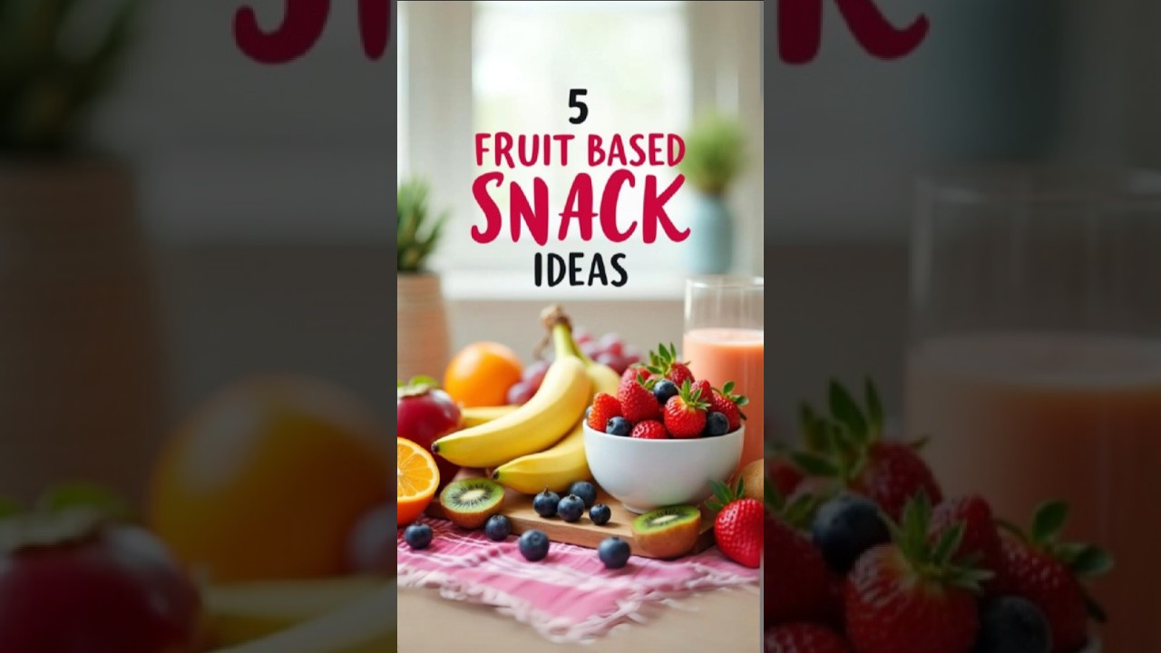 5 Easy & Healthy Fruit-Based Snack Ideas for Kids!  #fruitsnackideas #healthyeating #easysnacks