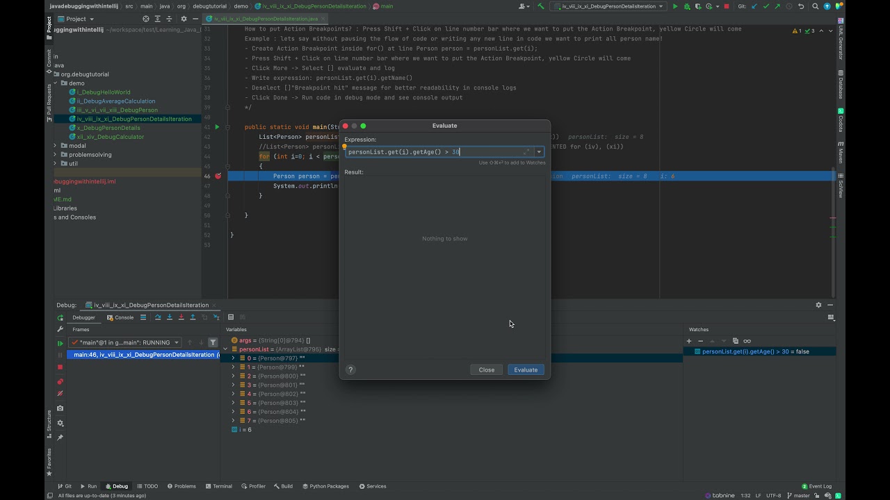 Java Debugging With IntelliJ IDEA Part 1