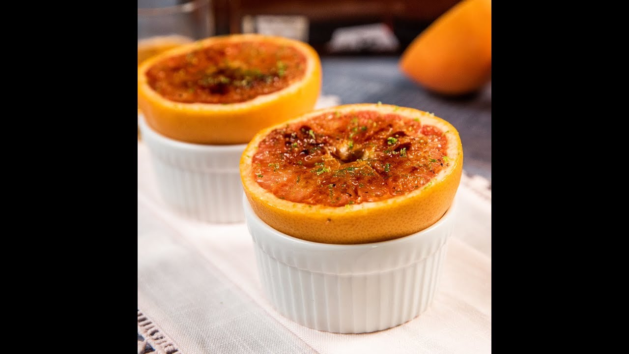 Rum-Broiled Grapefruit