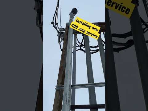 #installing new #400 #amp #electrical #service ⚡️ #electricity #work #diy #electrician #utilities