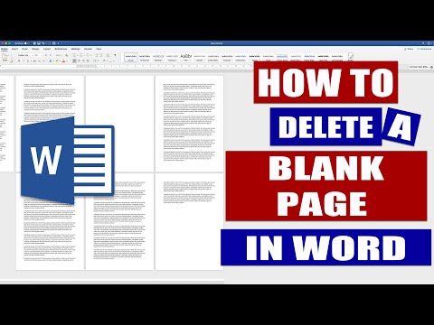 DELETE pages in Word | Remove a blank page in Word | Microsoft Word Tutorials