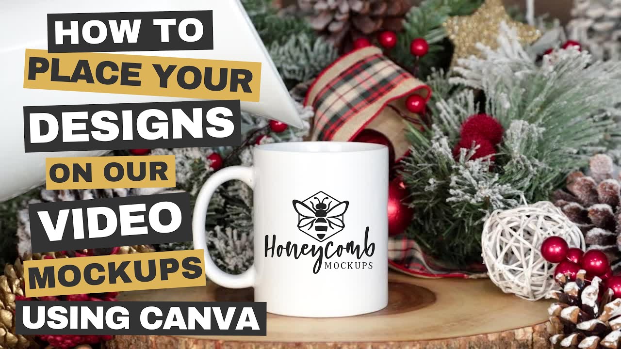How to Place Your designs On Our Video Mockups Using Canva