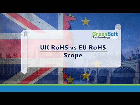 What is the scope of UK RoHS versus EU RoHS?