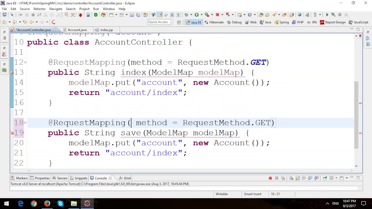 HTML 5 Form Validation in Spring MVC Framework