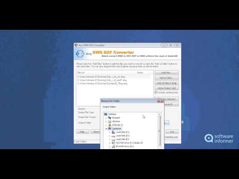 Any DWG DXF Converter video demo