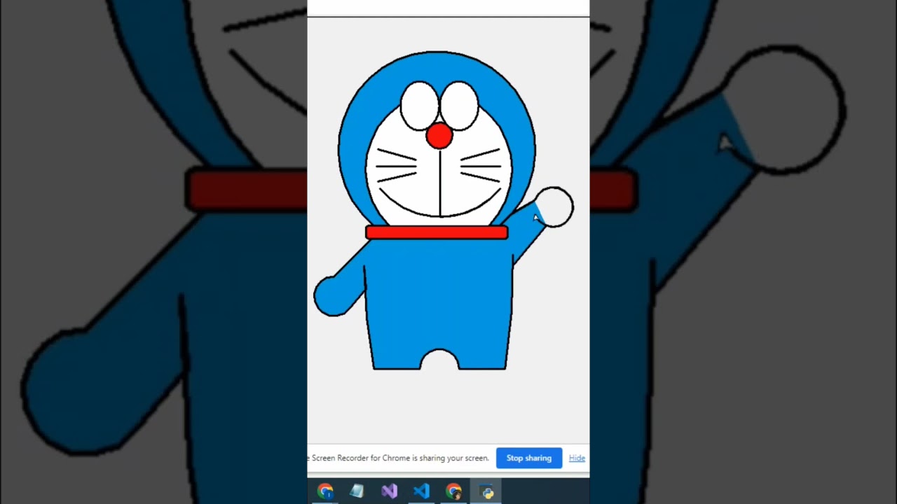 Draw a Doraemon Using #python #pythonprogramming