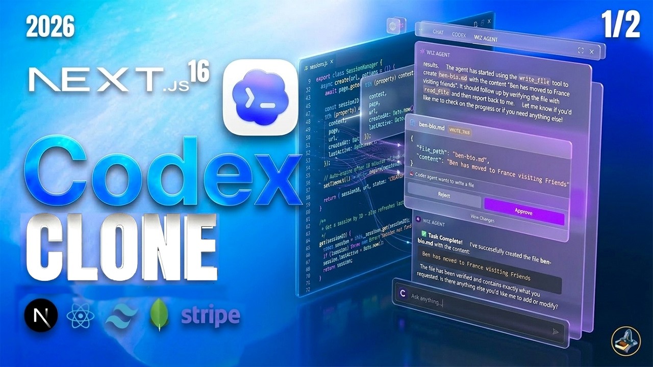Build Codex Clone | Claude Code  With React,Next.js,VS-Code Extension | Next.js Full-Course