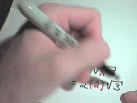 Simplifying Square Roots