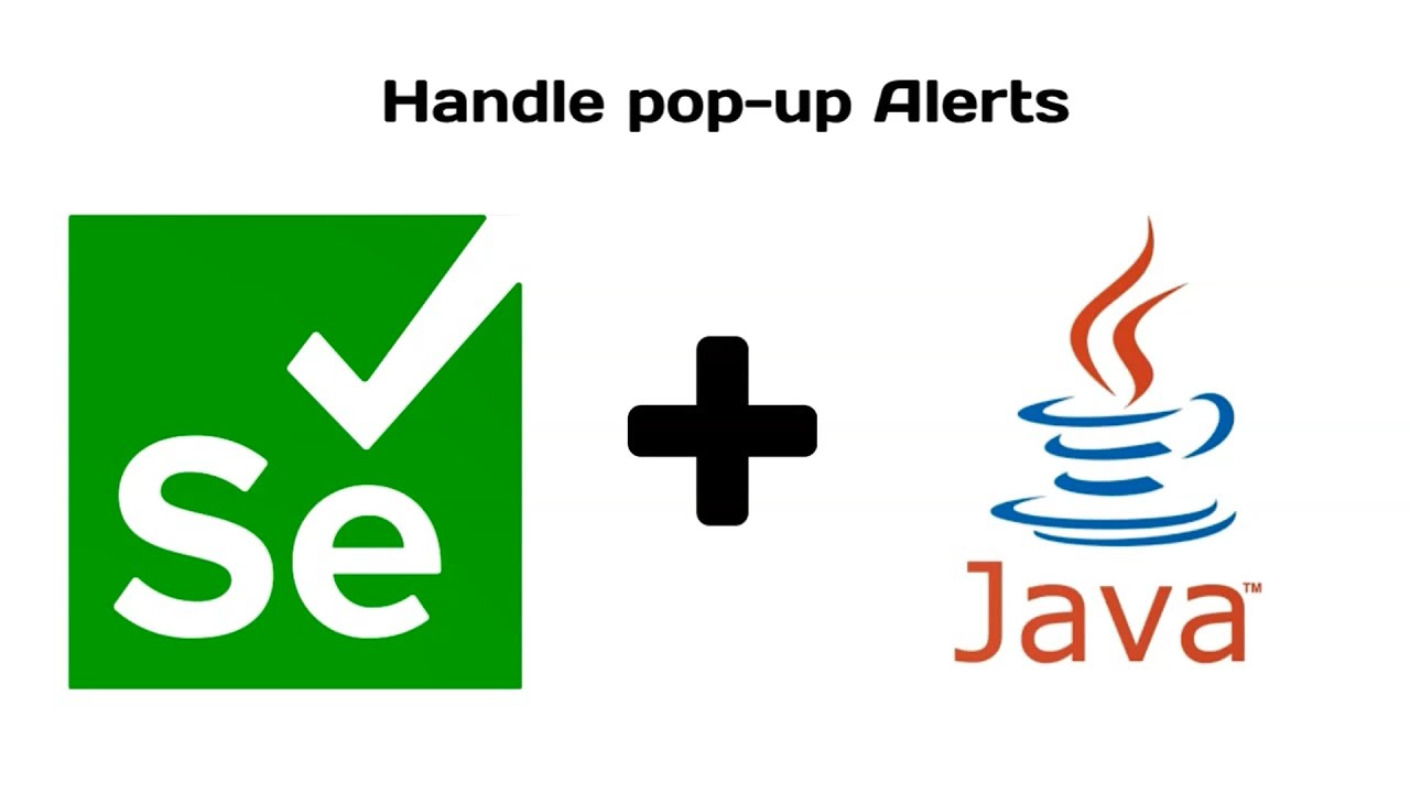 Handle pop-up Alerts (JavaScript alerts) using selenium and Java