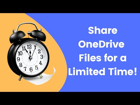 How to Share OneDrive Files and Folders for a Limited Time