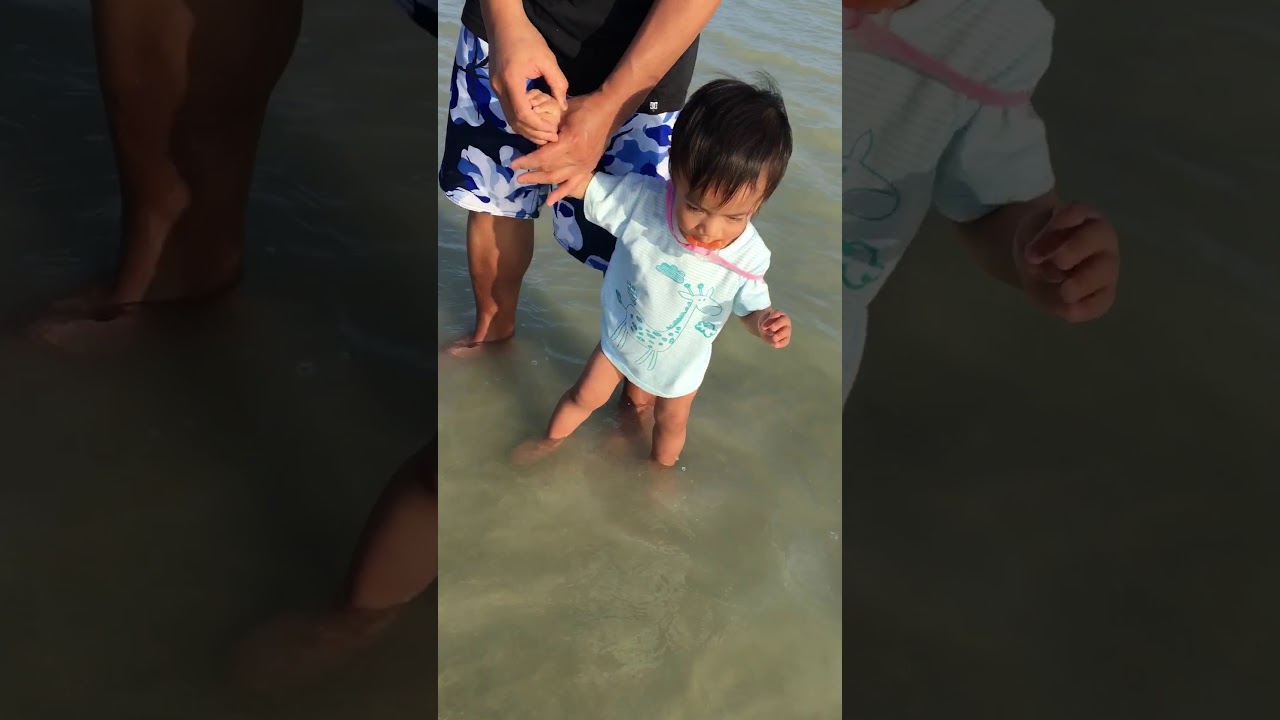 Marcus no pants at the beach