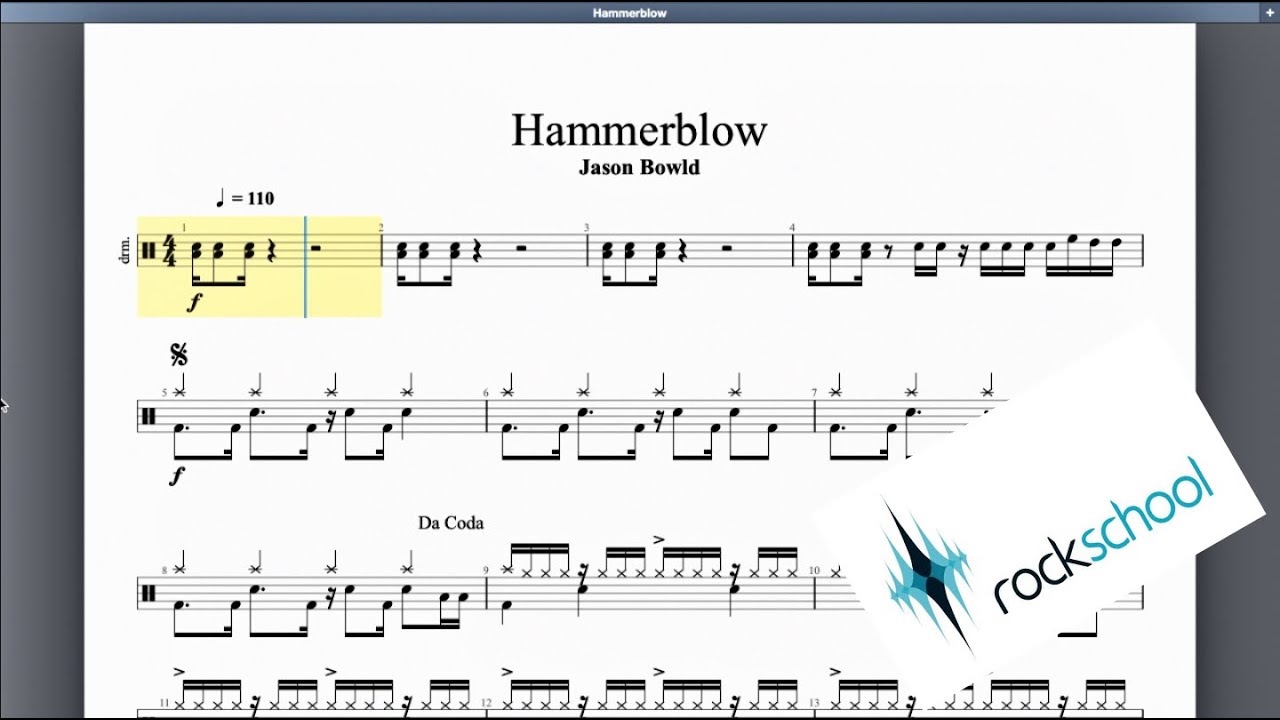 Hammerblow Rockschool Grade 4 Drums