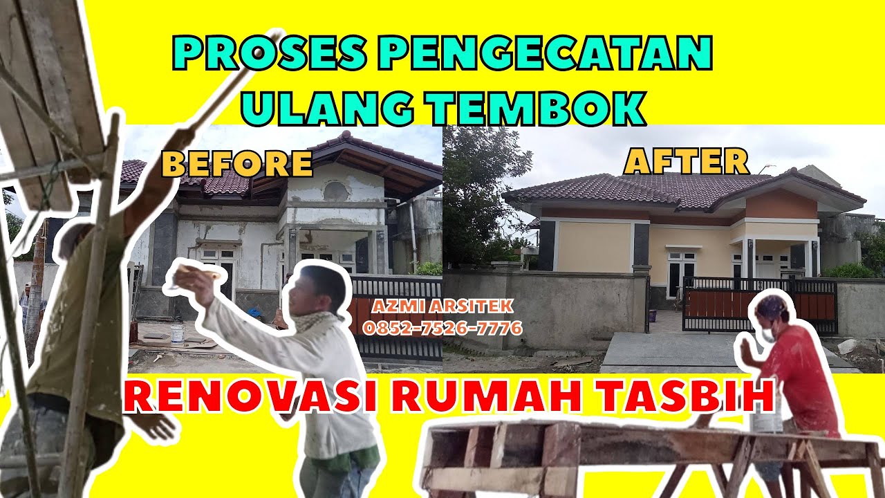 Proses Pengecatan Ulang Tembok By Azmi Arsitek #pengecatandinding #pengecatantembok #azmiarsitek