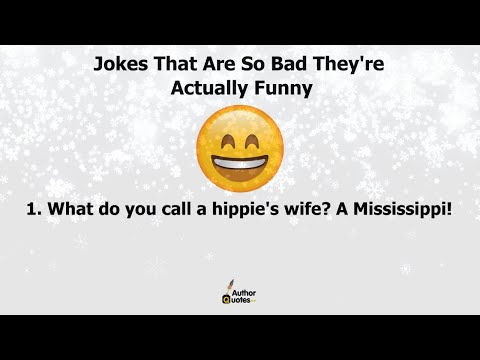Top 20 Jokes That are so Bad They're Actually Funny