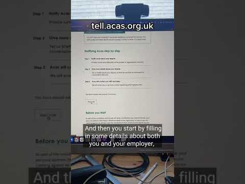 How to fill in the ACAS Early Conciliation form
