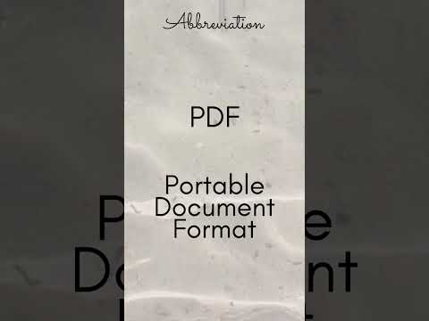 PDF Portable Document Format