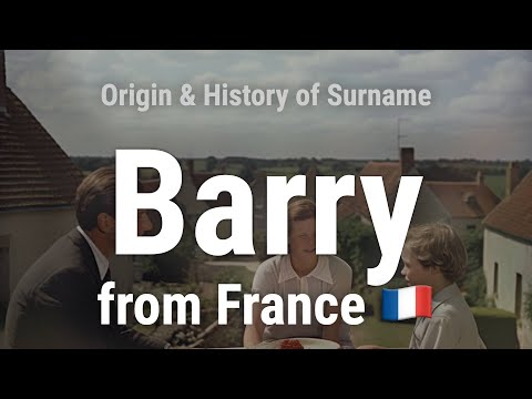Barry from France 🇫🇷 - Meaning, Origin, History & Migration Routes of Surname