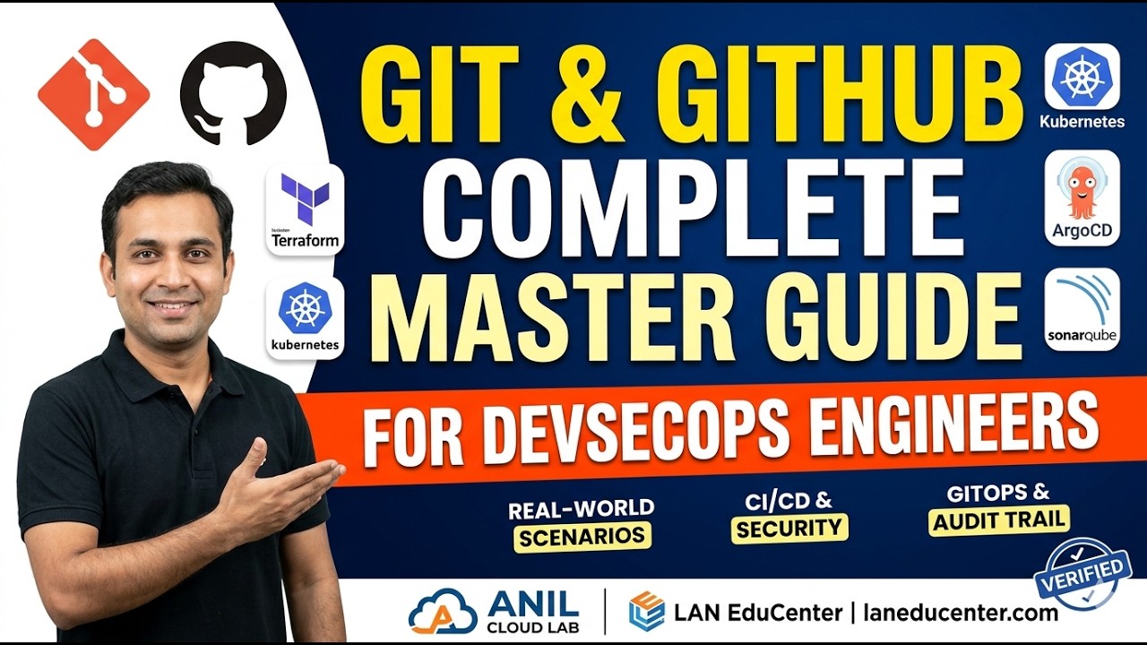 Git & GitHub Complete Master Guide for DevSecOps Engineers | CI/CD  + GitOps | Anil Cloud Lab