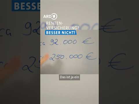 Sind ETFs die bessere Altersvorsorge?! 💶 | ECHT? WDR #shorts