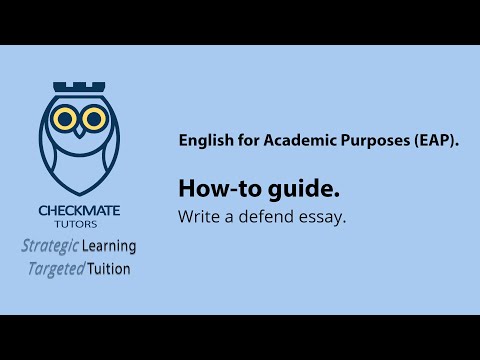 EAP: How to write a defend essay