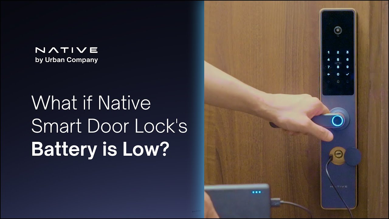 What if the Smart Lock's Battery is Low | Urban Company
