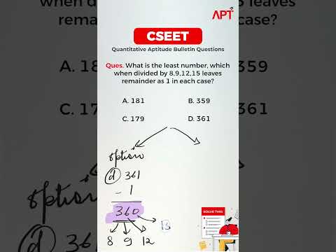 This LCM Puzzle Leaves Students Guessing! 🤯 | CSEET Quant Day 7