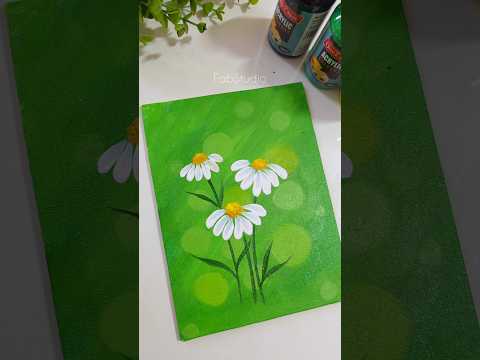 Daisy flowers we all deserve #painting #shorts ##canvaspainting