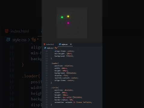 CSS Atom Animation Effect ☢ #shorts #css #programming #coding #code #html