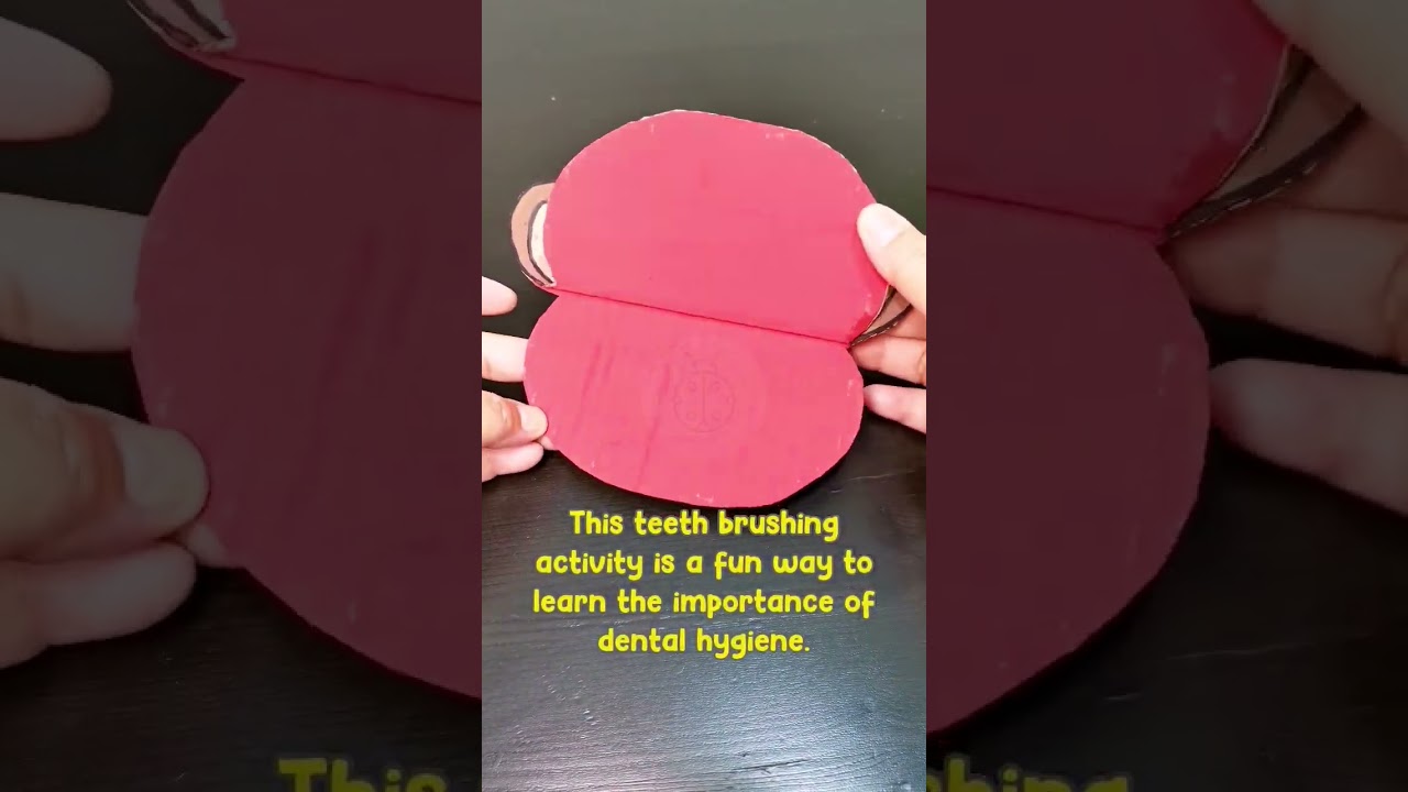 DIY Teeth Brushing Activity #teethbrushing #toddler #preschool #diy #kids #kidslearning #kidsvideo