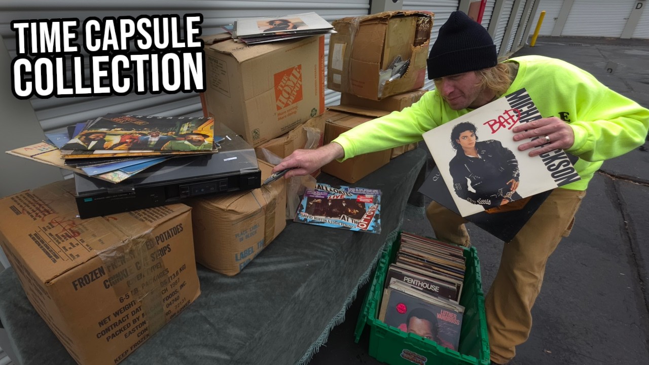 Unboxing a SEALED 1991 Storage Locker! (Vinyl Collection Untouched For 35  Years)
