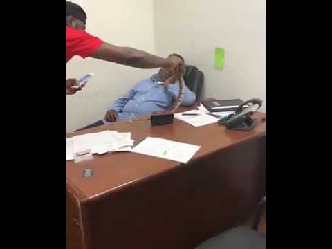 Snake Prank on Sleeping Employee