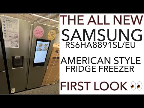 THE ALL NEW Samsung Family Hub RS6HA8891SL/EU American-Style Smart Fridge Freezer