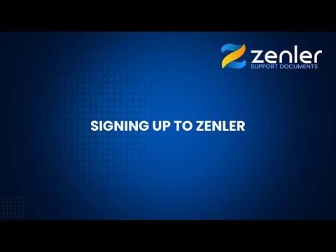 👉 Getting Started - Zenler Signup
