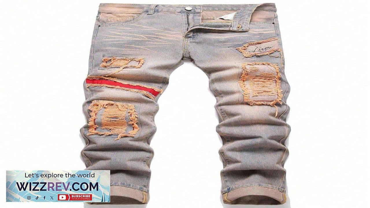 Men's Fashionable Distressed Washed Casual Denim Jeans SHEIN USA Review