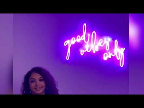 Good Vibes Only Purple Neon Sign l Customer Review l Elitist