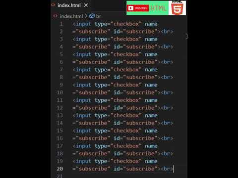 html input checkbox learn #coding #htmlcode #code #html #coder #htmltutorial #webdevelopment #java