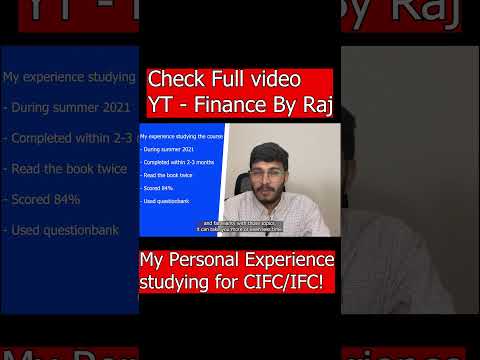 My personal expereince studying for CIFC/IFC #banking #finance #canada #csc #ific #ifc #shorts #bank