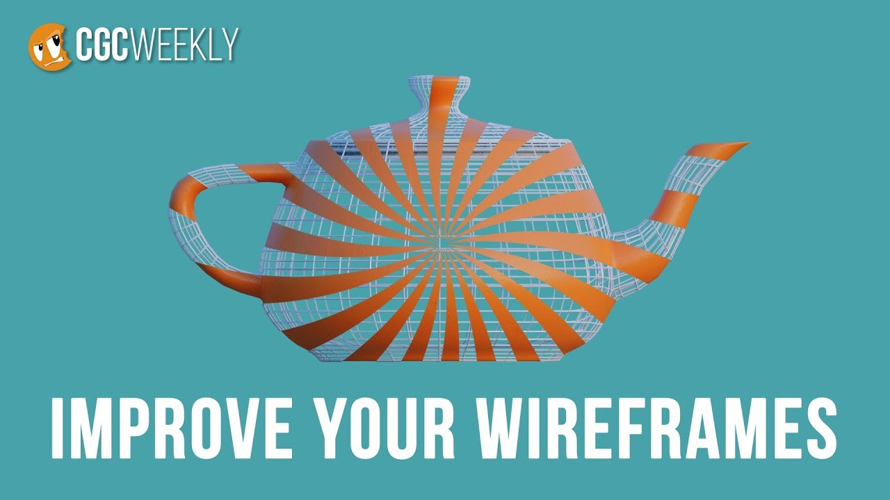 Improve your Wireframe Renders in Blender! - CGC Weekly #15
